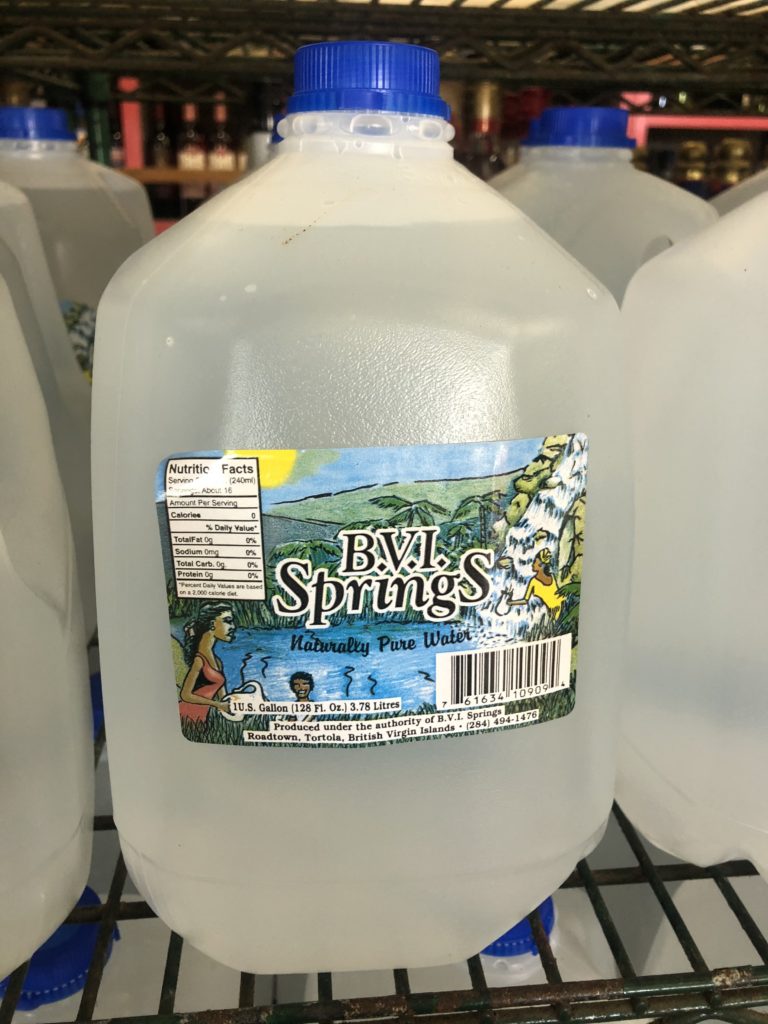 BVI Springs Water 1Gallon Case – Trellis Bay Market Bar & Grill